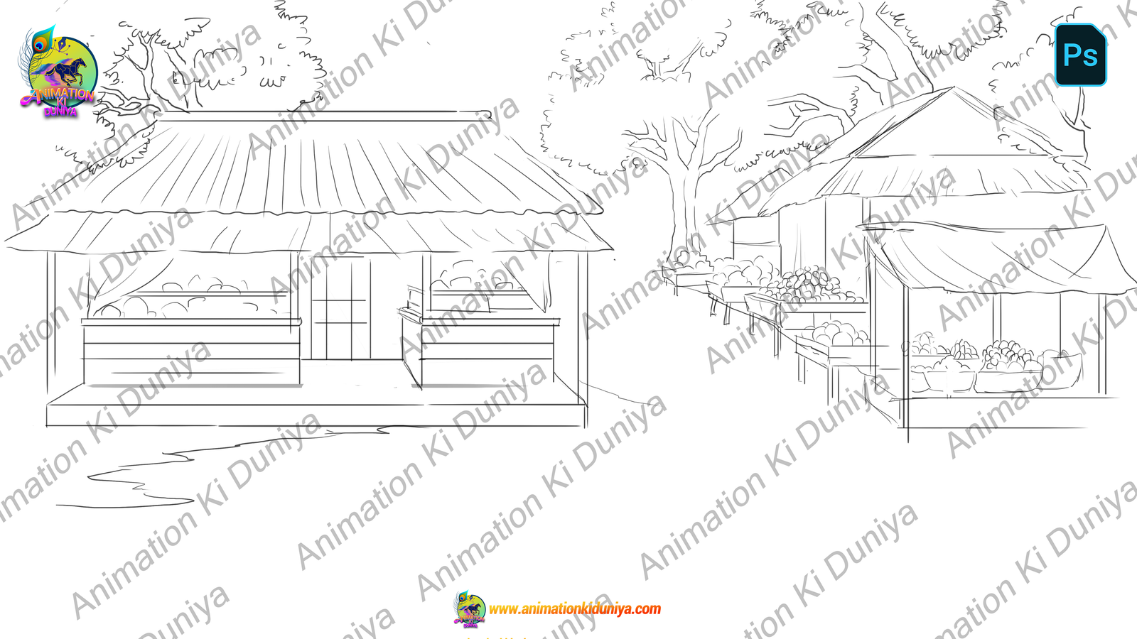 Market Background - Village Marker Background - High Quality ...