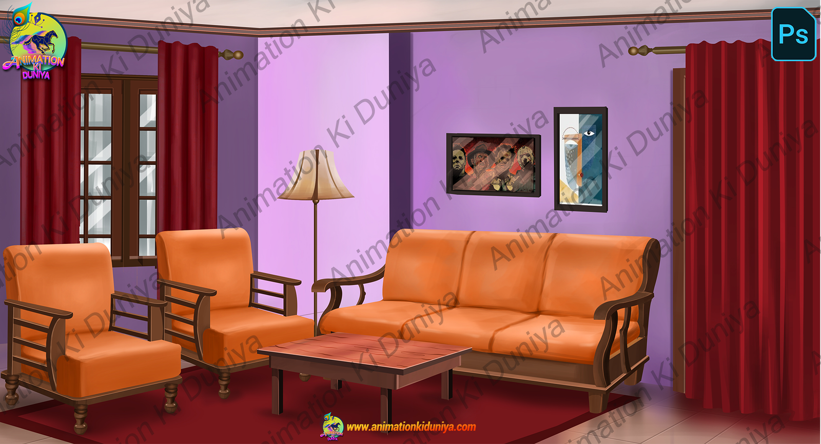 Class Room - Inside School Background - Animation Ki Duniya